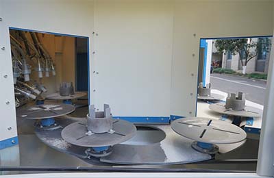 Multi Rotating Table Automatic Sandblasting Machine - Buy rotating ...